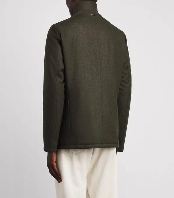Herno Wool-silk High-neck Shacket