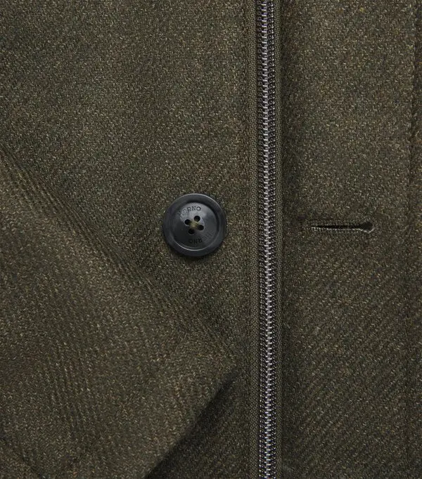 Herno Wool-silk High-neck Shacket
