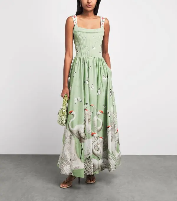 Alice + Olivia Butterfly Guinevere Maxi Dress