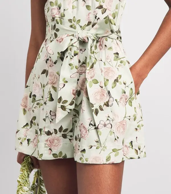 Alice + Olivia Floral Lucy Playsuit