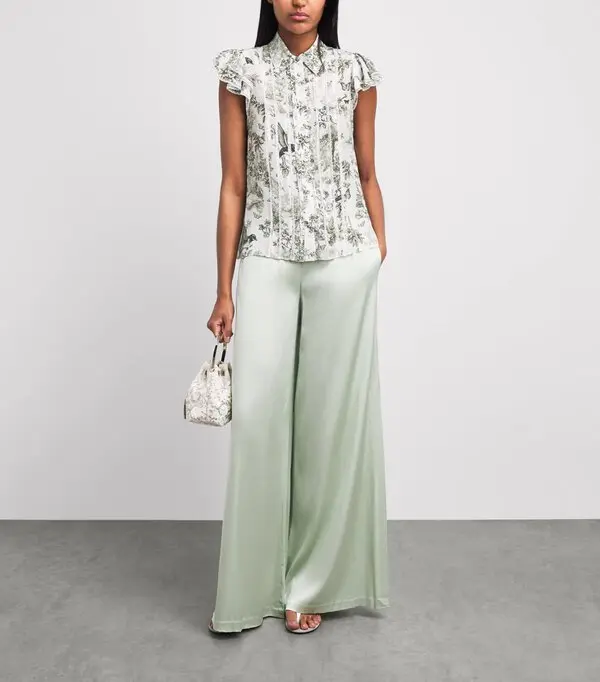 Alice + Olivia Ruffle Minda Blouse
