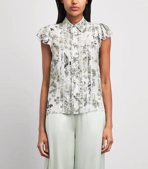 Alice + Olivia Ruffle Minda Blouse