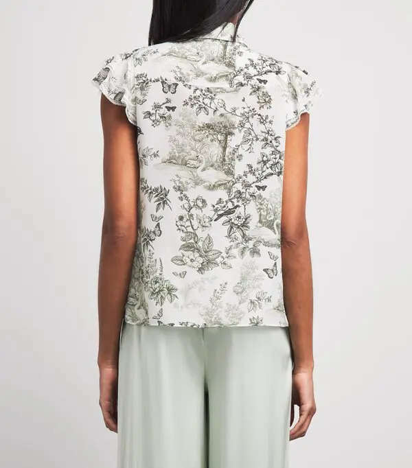 Alice + Olivia Ruffle Minda Blouse