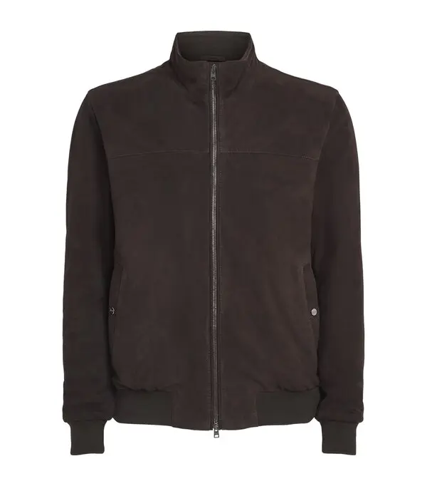 Herno Suede Bomber Jacket