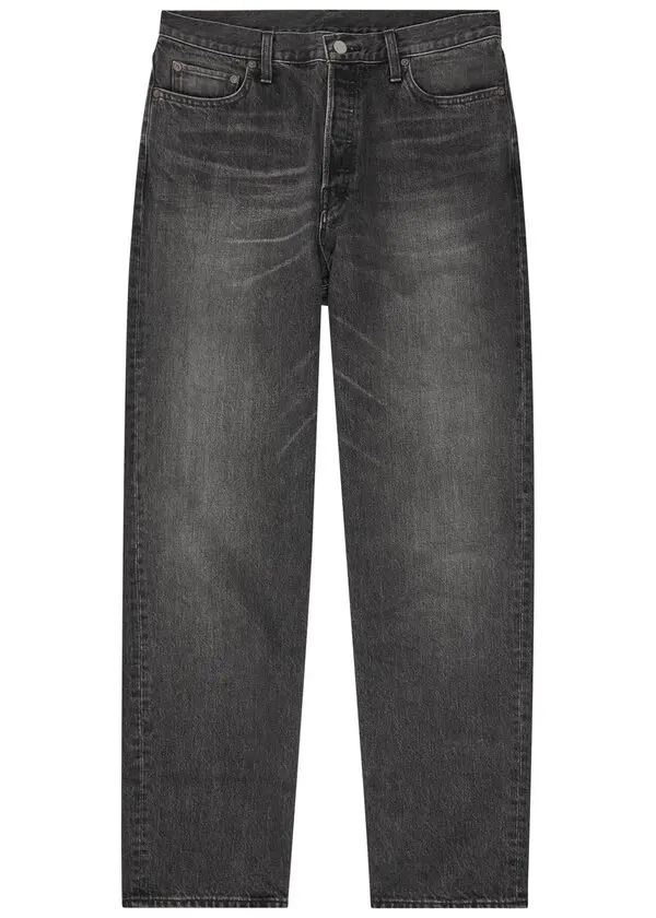 SSSTEIN Relaxed Straight-leg Jeans - Black