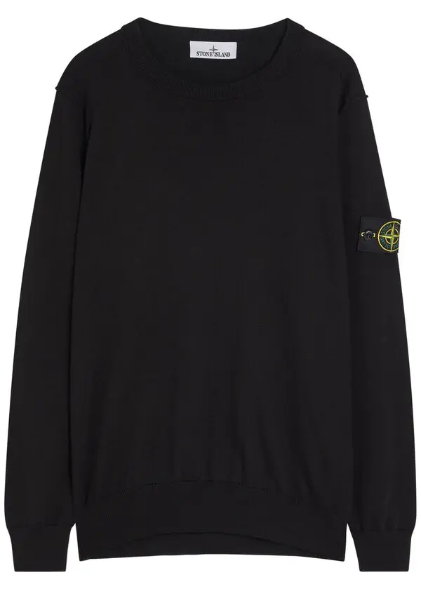 Stone Island Logo Cotton Sweatshirt