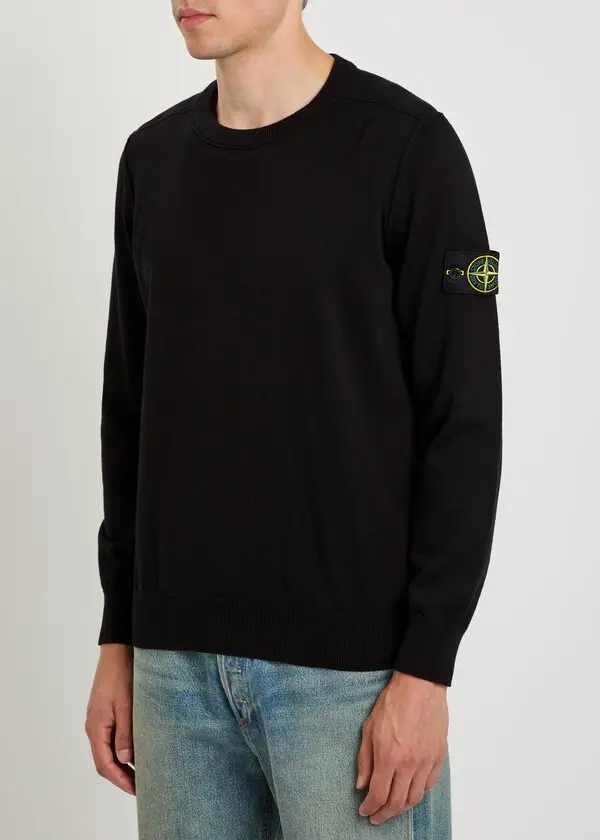 Stone Island Logo Cotton Sweatshirt