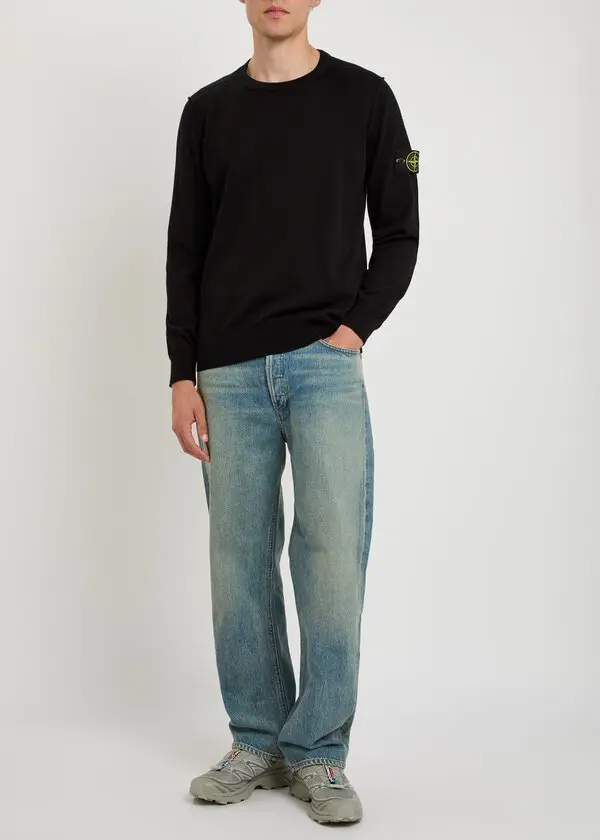 Stone Island Logo Cotton Sweatshirt