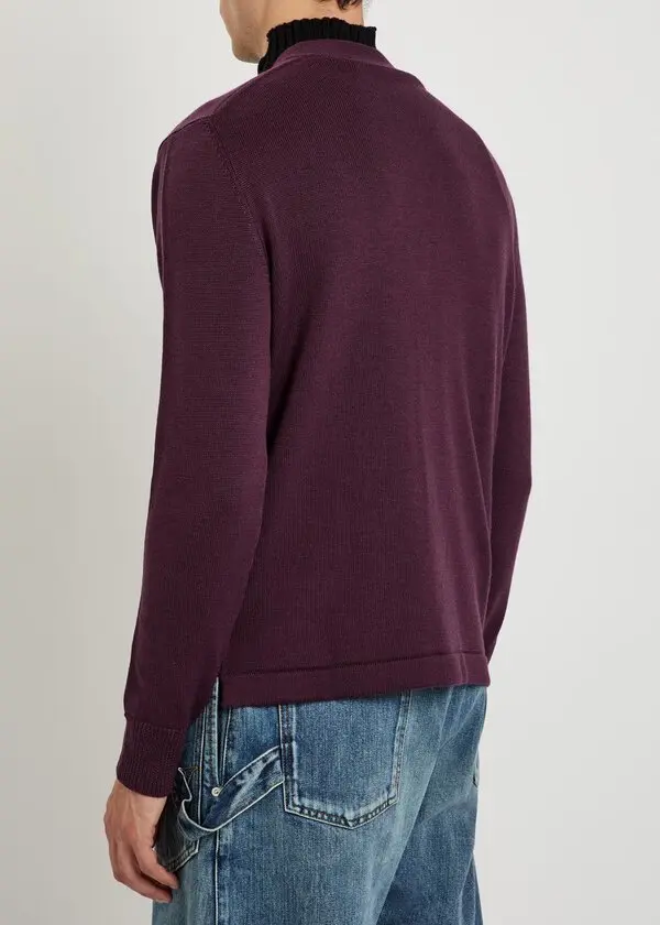 VIVIENNE WESTWOOD Alex Orb-intarsia Wool Cardigan