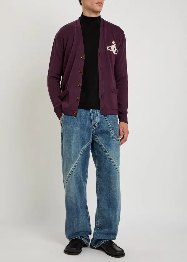 VIVIENNE WESTWOOD Alex Orb-intarsia Wool Cardigan