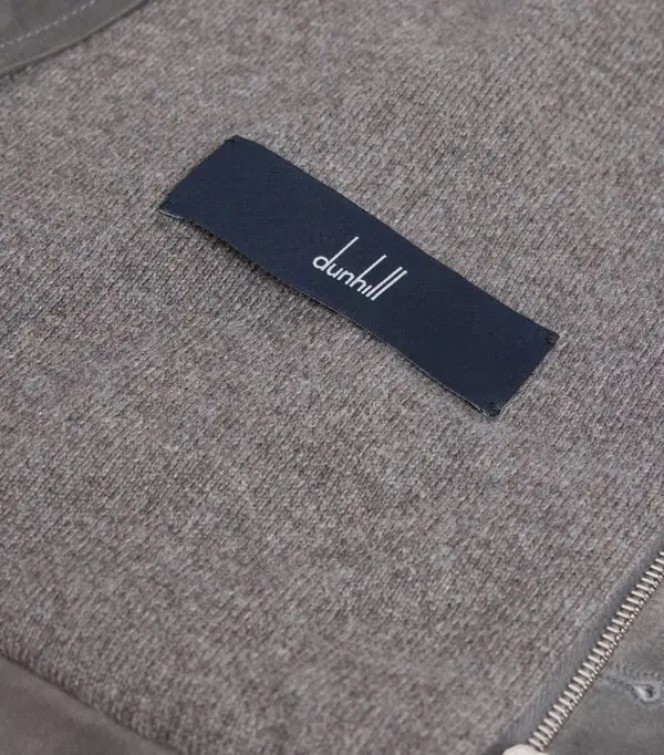 Dunhill Suede And Cashmere Bomber Jacket