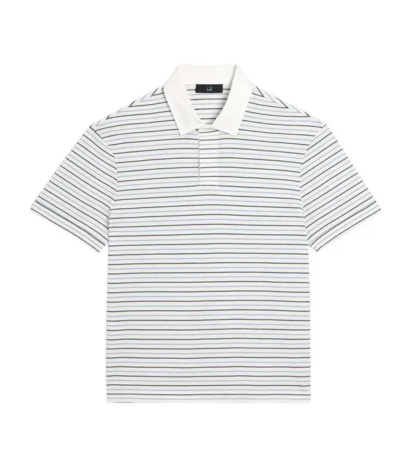 Dunhill Cotton Stripe Polo Shirt