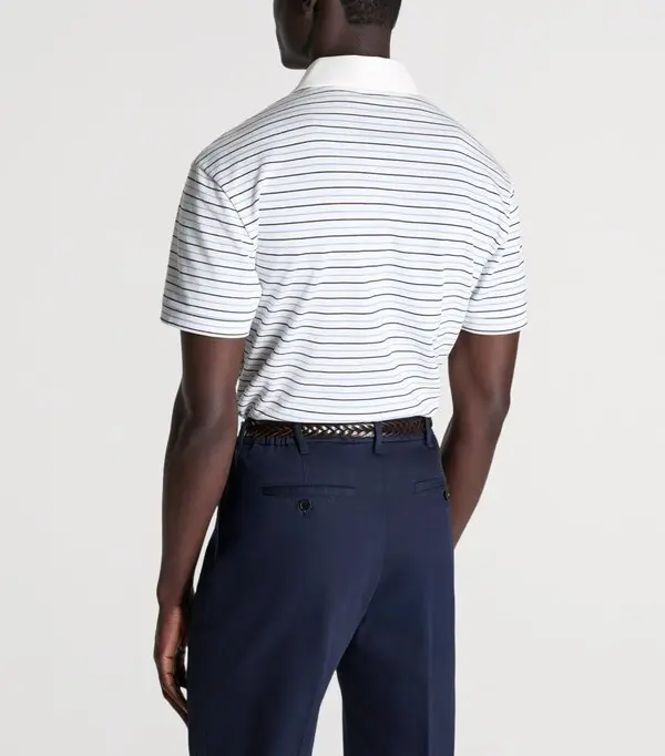 Dunhill Cotton Stripe Polo Shirt