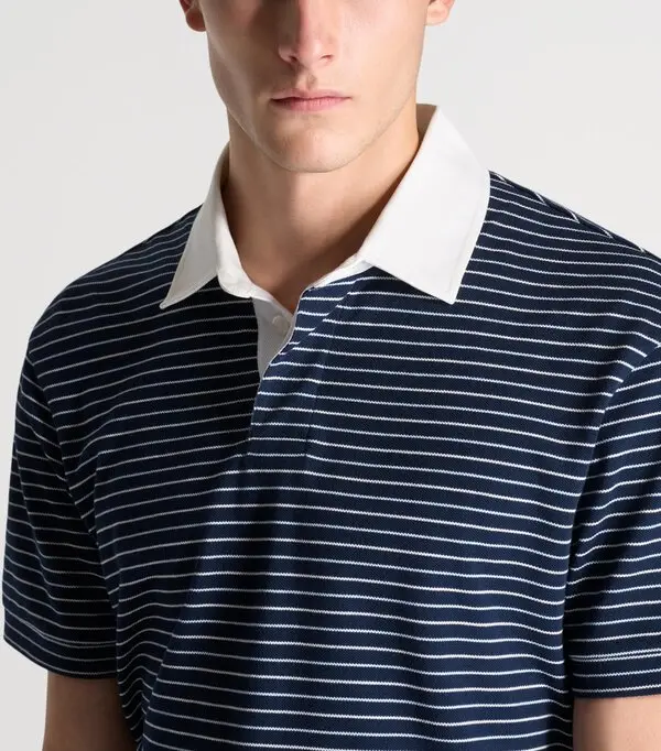 Dunhill Cotton Stripe Polo Shirt