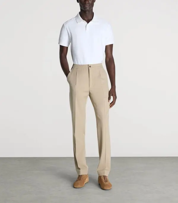 Dunhill Cotton Herringbone Polo Shirt