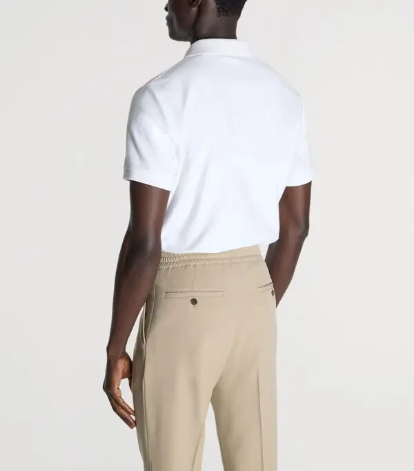 Dunhill Cotton Herringbone Polo Shirt