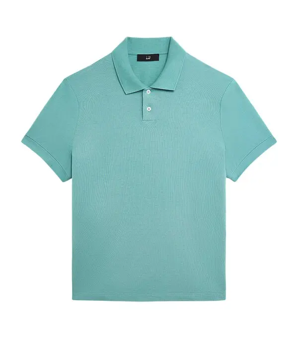 Dunhill Cotton-silk Polo Shirt - Green