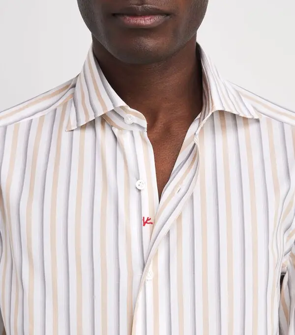 Isaia Egyptian Cotton Stripe Shirt
