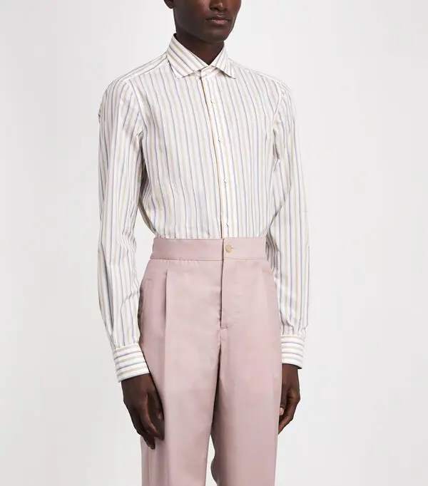 Isaia Egyptian Cotton Stripe Shirt