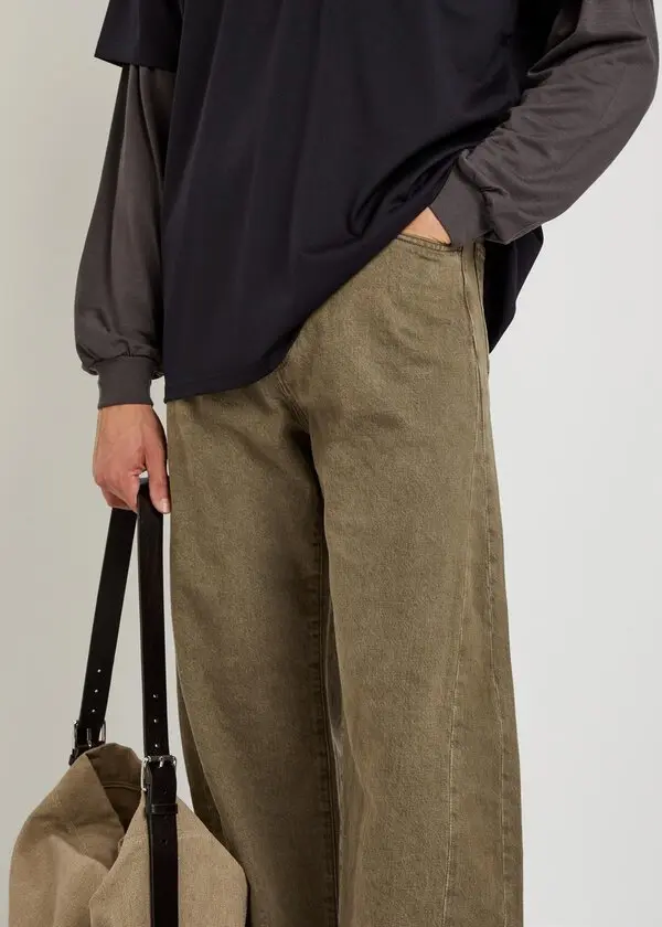 SSSTEIN Deformation Barrel-leg Jeans