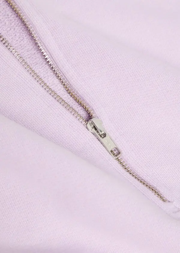 AGOLDE Pace Cotton Polo Sweatshirt - Pink