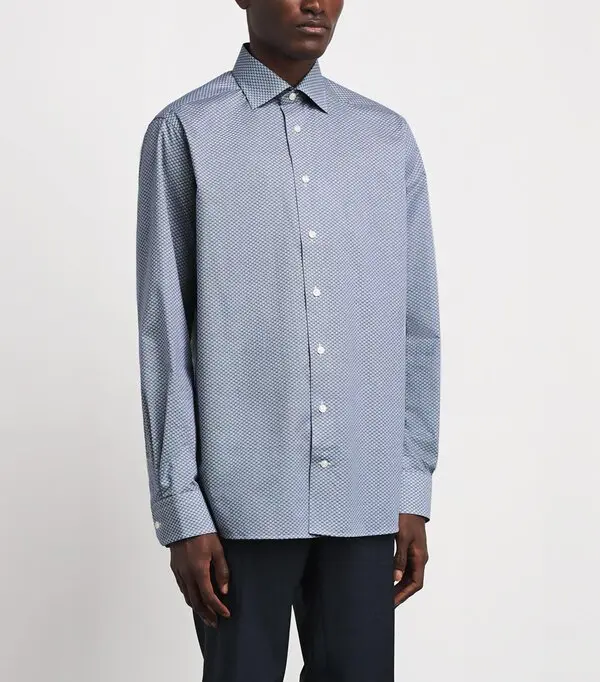 Eton Signature Twill Geometric Shirt