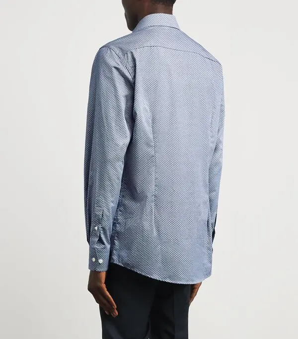 Eton Signature Twill Geometric Shirt