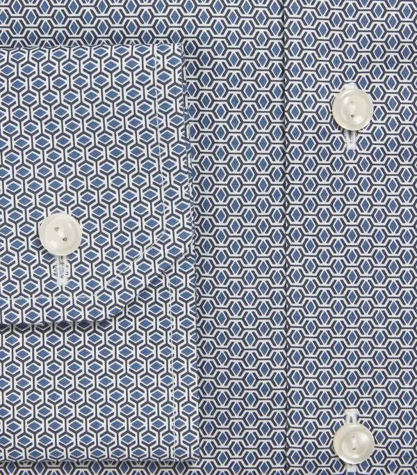 Eton Signature Twill Geometric Shirt