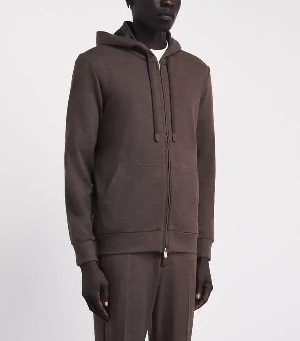 Marco Pescarolo Cashmere-blend Zip-up Hoodie