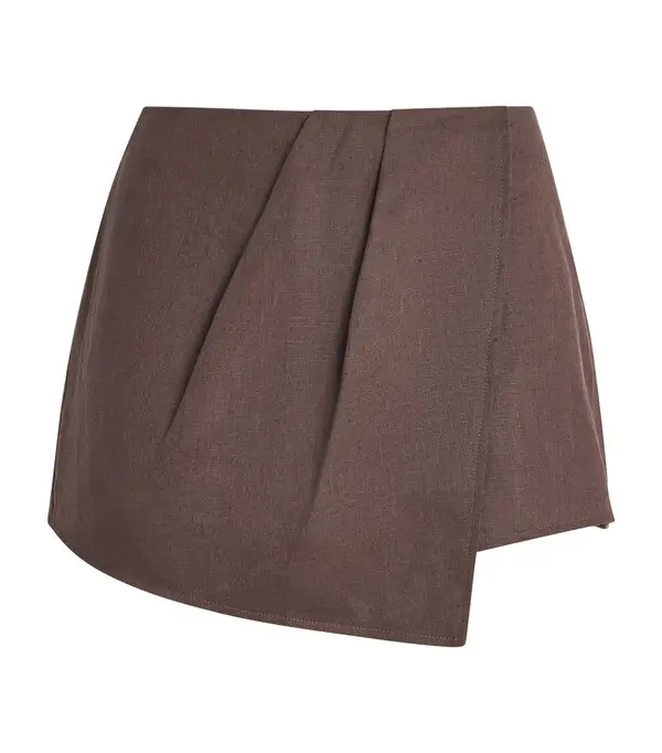 Cult Gaia Linen Posey Skort