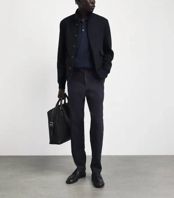 Marco Pescarolo Stretch Virgin Wool-cashmere Tailored Trousers
