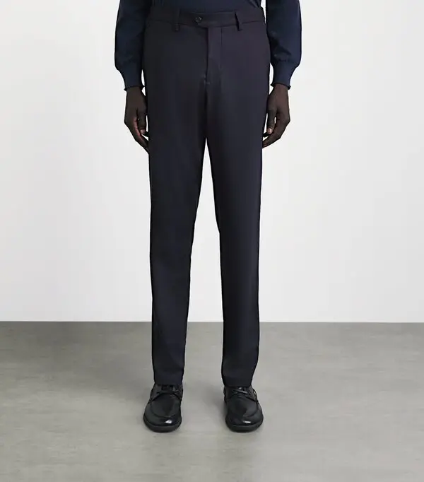 Marco Pescarolo Stretch Virgin Wool-cashmere Tailored Trousers