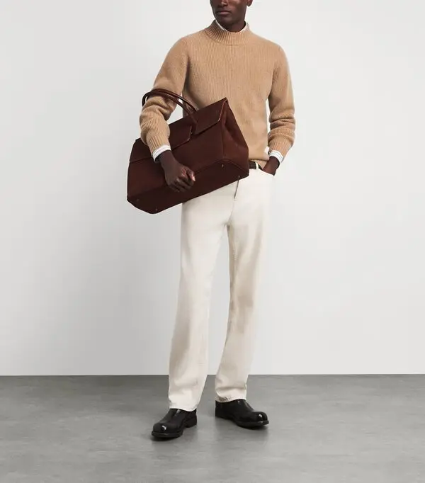 FIORONI CASHMERE Ribbed High Neck Sweater