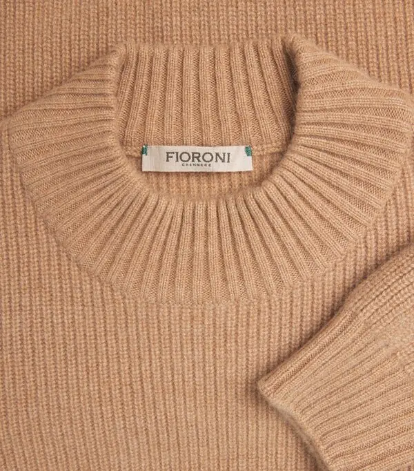 FIORONI CASHMERE Ribbed High Neck Sweater