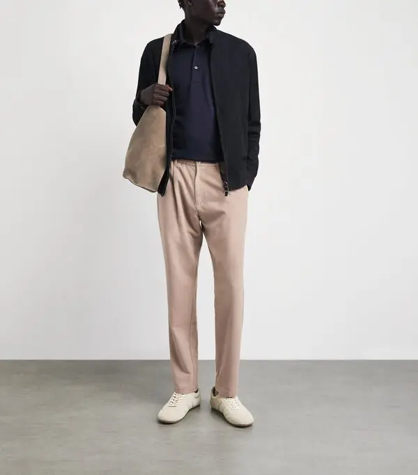 Herno Flannel Pleated Trousers