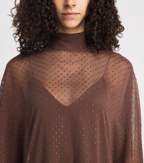 TALLER MARMO Silk-blend Muscat Kaftan Maxi Dress