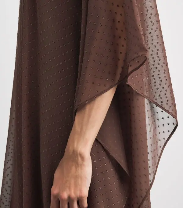 TALLER MARMO Silk-blend Muscat Kaftan Maxi Dress