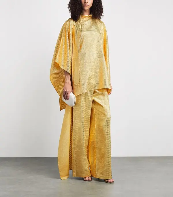 TALLER MARMO Silk-blend Denver Sunrise Kaftan Dress