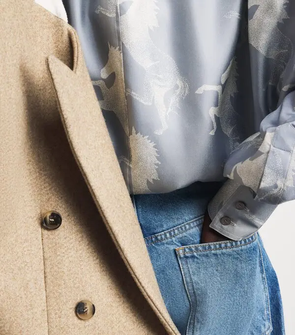 Stella McCartney Silk Unicorn Shirt
