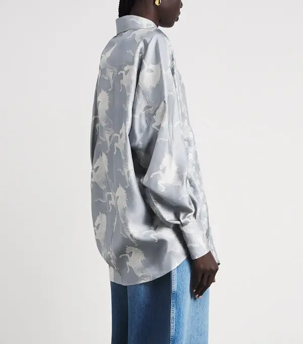 Stella McCartney Silk Unicorn Shirt