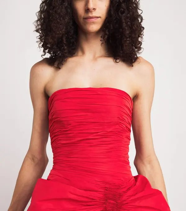 MARMAR HALIM Ruched Strapless Gown