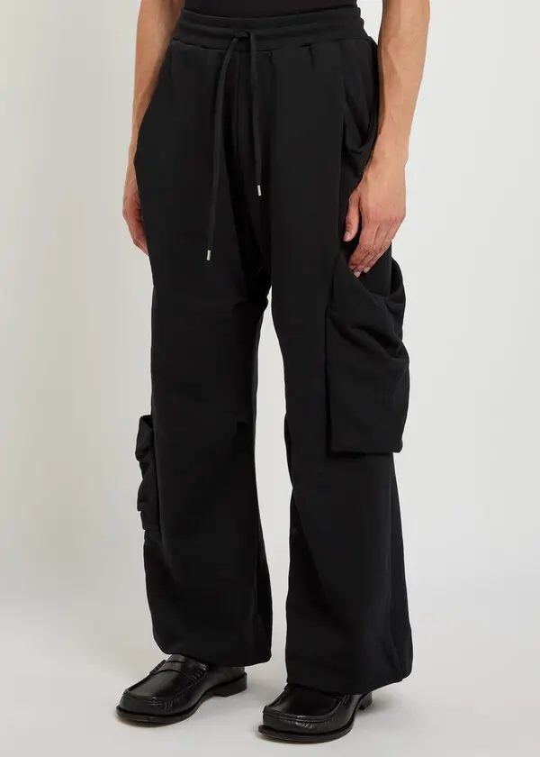 VIVIENNE WESTWOOD Achilles Draped Stretch-cotton Cargo Sweatpants