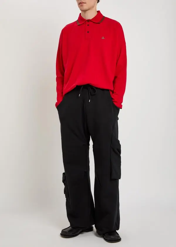 VIVIENNE WESTWOOD Achilles Draped Stretch-cotton Cargo Sweatpants