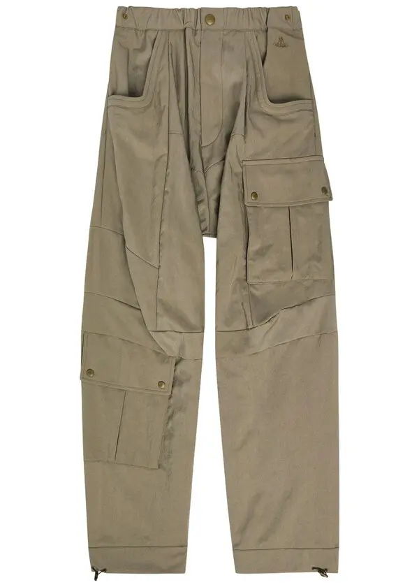 VIVIENNE WESTWOOD Cabarnet Panelled Canvas Cargo Trousers