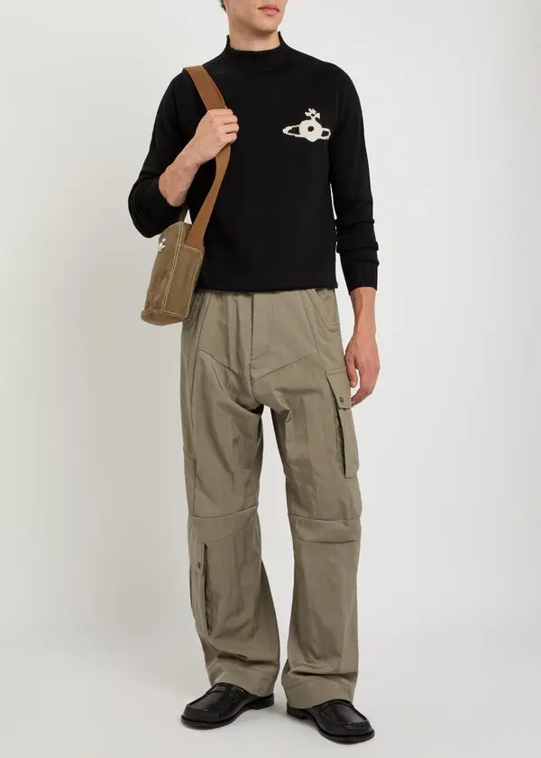 VIVIENNE WESTWOOD Cabarnet Panelled Canvas Cargo Trousers