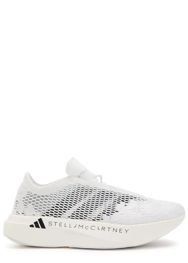 Stella McCartney Adidas X Adizero Mesh-knit Sneakers - White