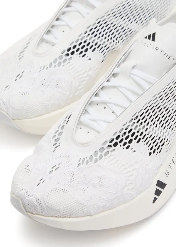 Stella McCartney Adidas X Adizero Mesh-knit Sneakers - White