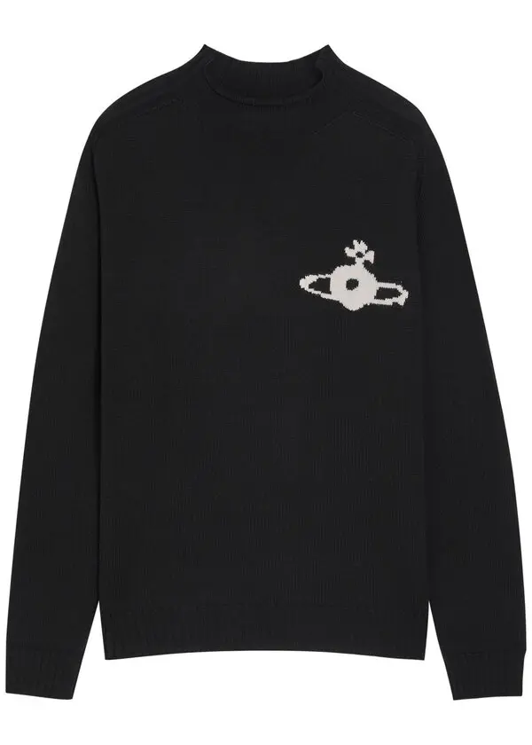 VIVIENNE WESTWOOD Fisherman Orb-intarsia Wool Jumper
