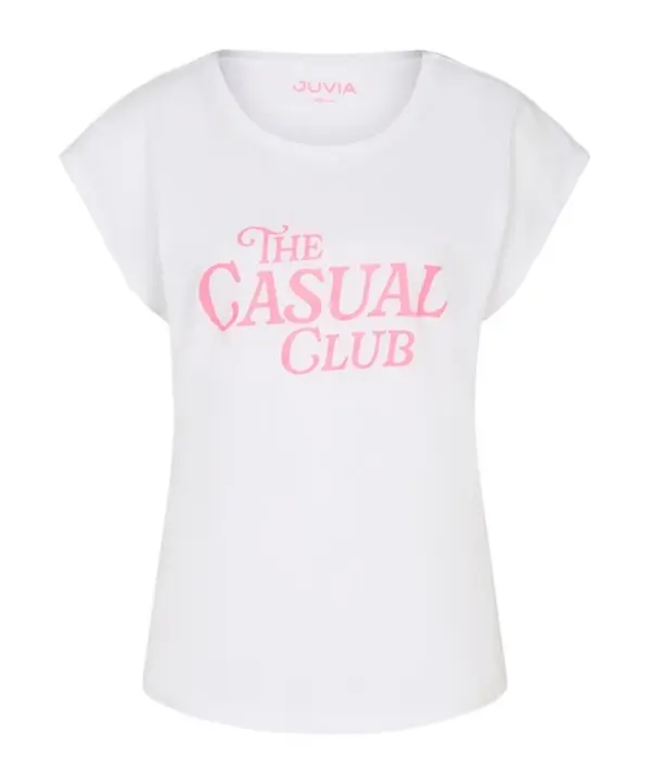 JUVIA Letter Print T-shirt