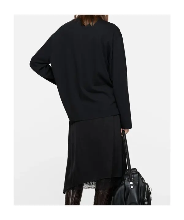 Acne Studios Logo Detailed Crewneck T-shirt